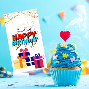 Interactive Birthday Card Printable With QR Code Fun Digital Birthday ...