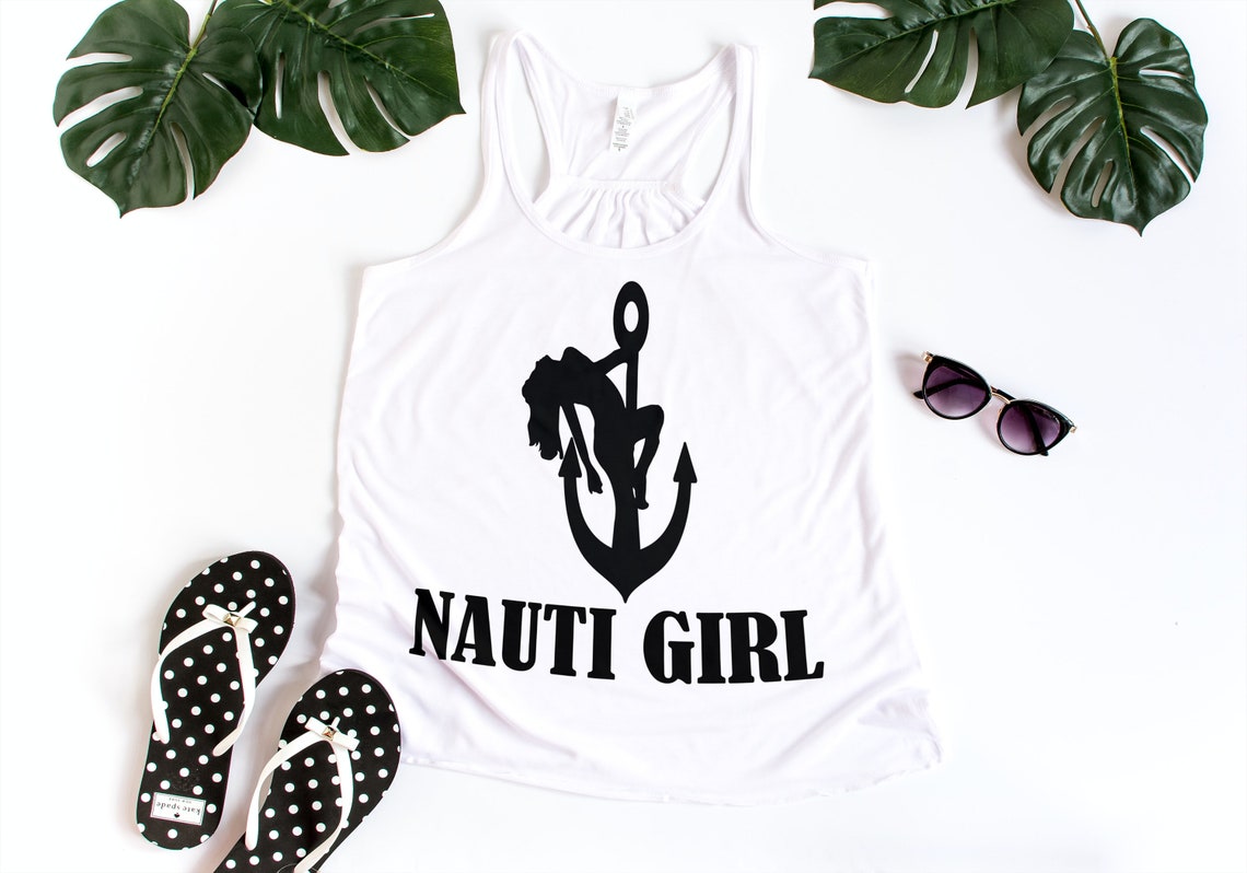 Nauti Girl Quote SVG Art Playful Nautical Digital - Etsy