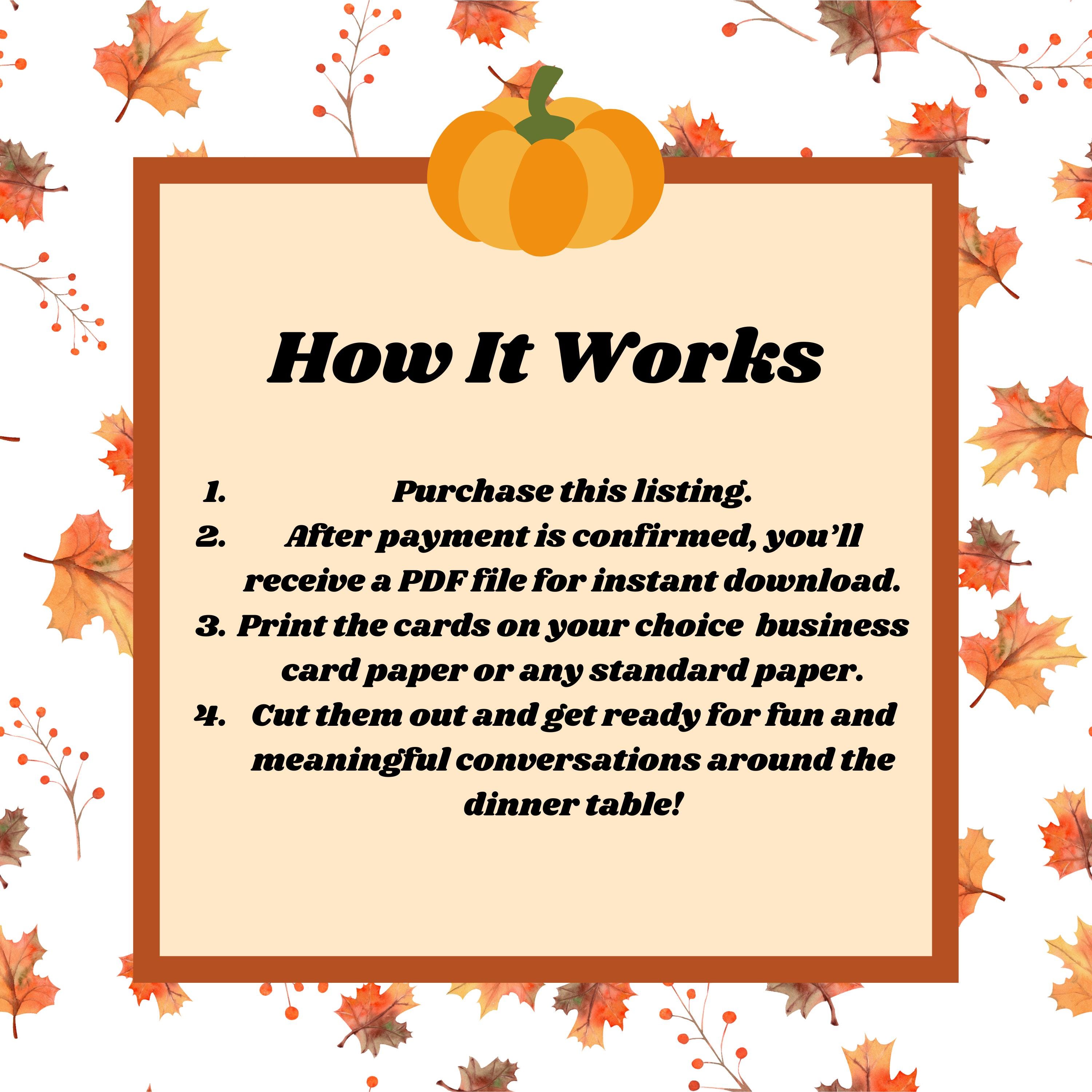Thanksgiving Party Games Bundle: Printable Fall Activities, Digital ...
