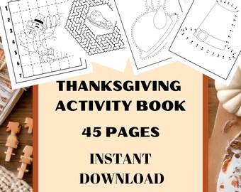 Thanksgiving Activity Pack for Kids Printable Digital Download - Etsy