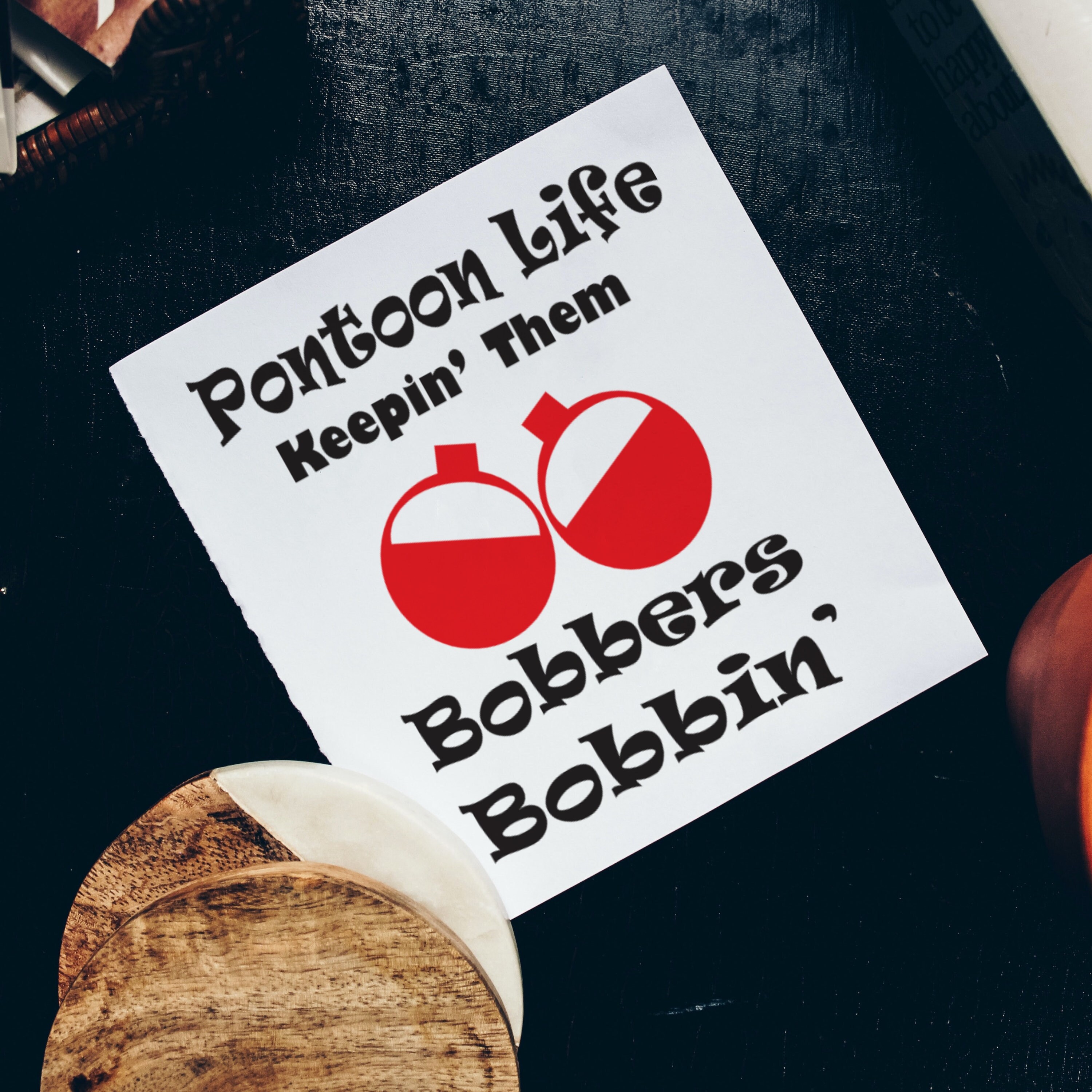 Pontoon Life Quote Art Nautical Digital Print Downloadable Wall Art for ...