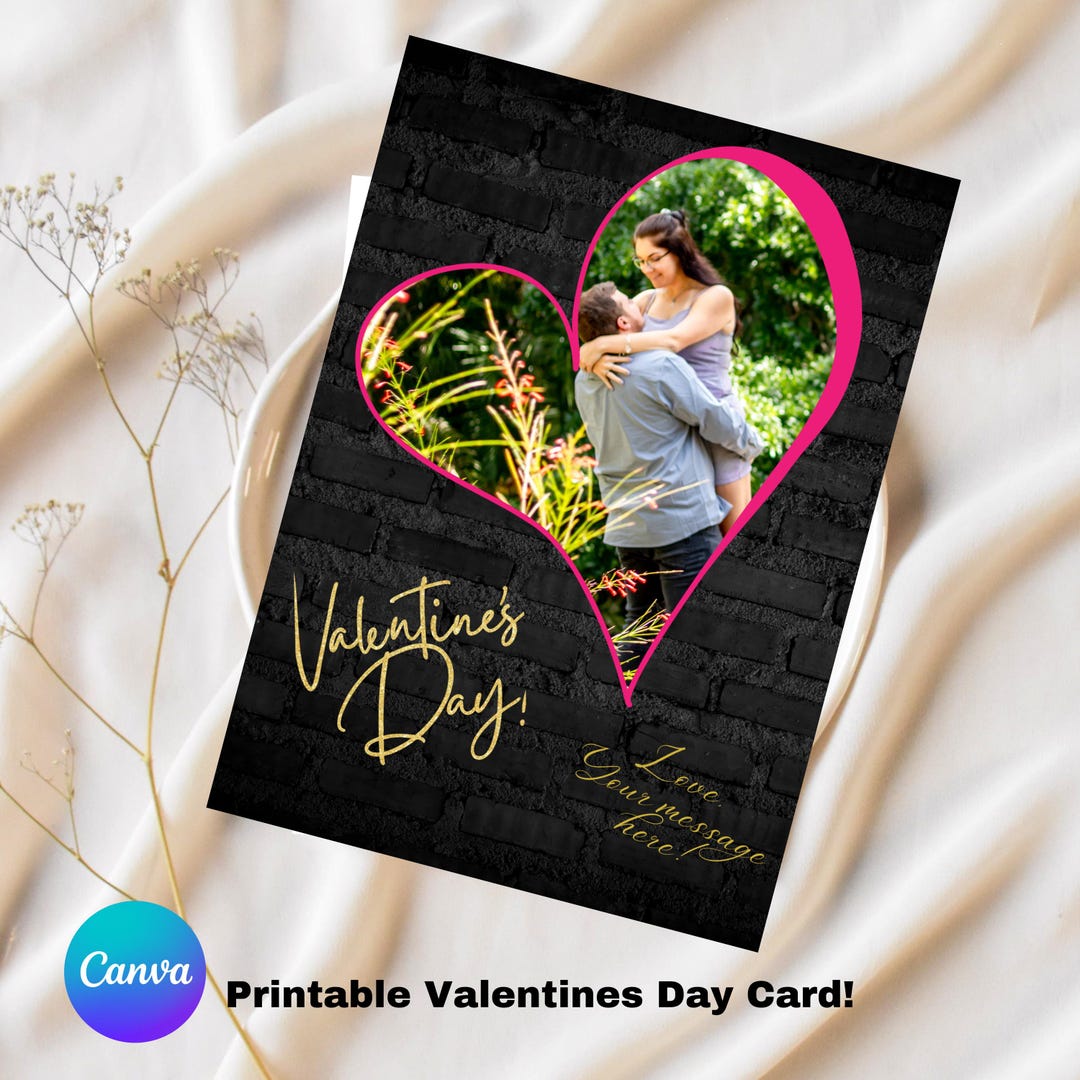 Editable Photo Cards, Printable Card Canva Templates, Unique Photo ...