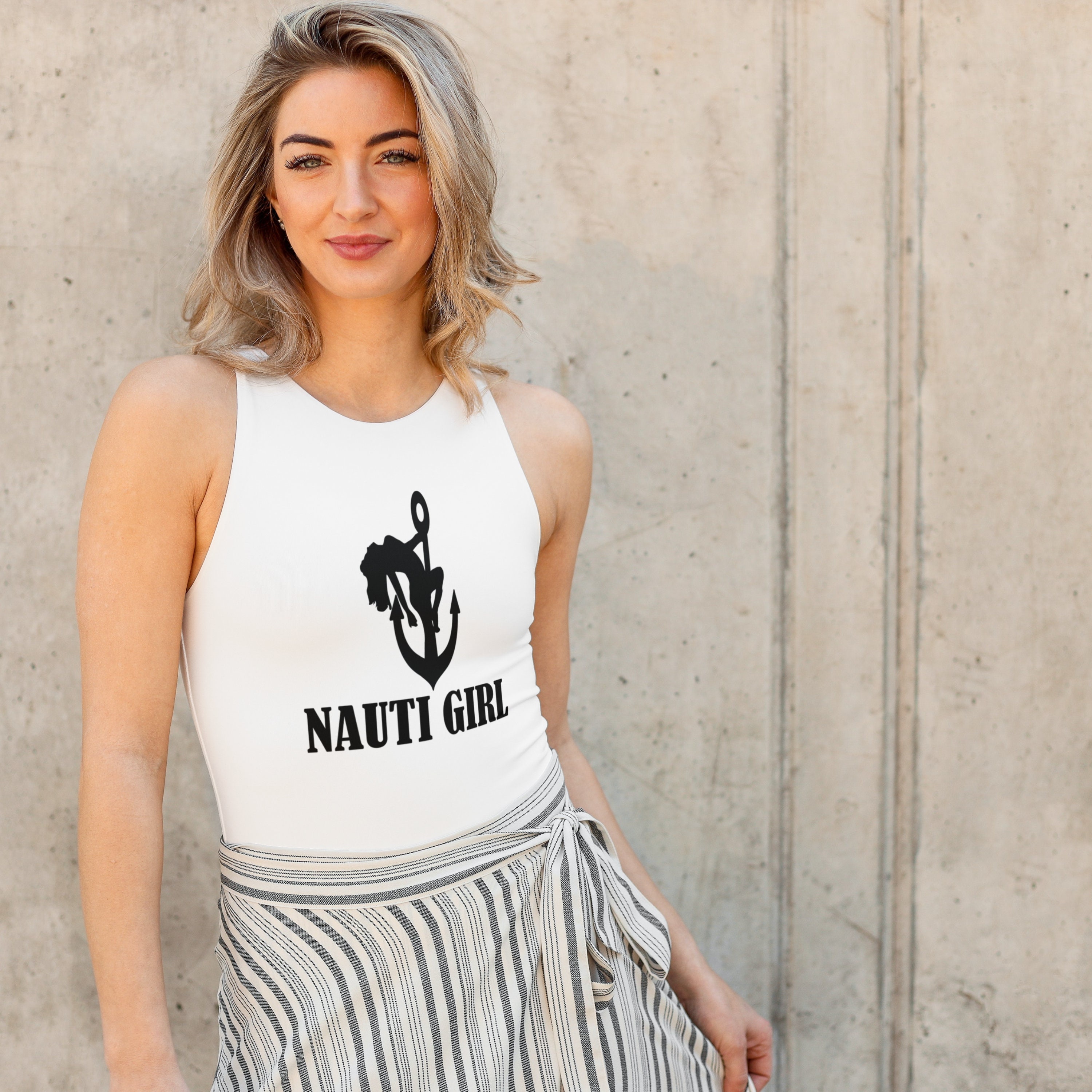 Nauti Girl Quote SVG Art Playful Nautical Digital Print Downloadable ...