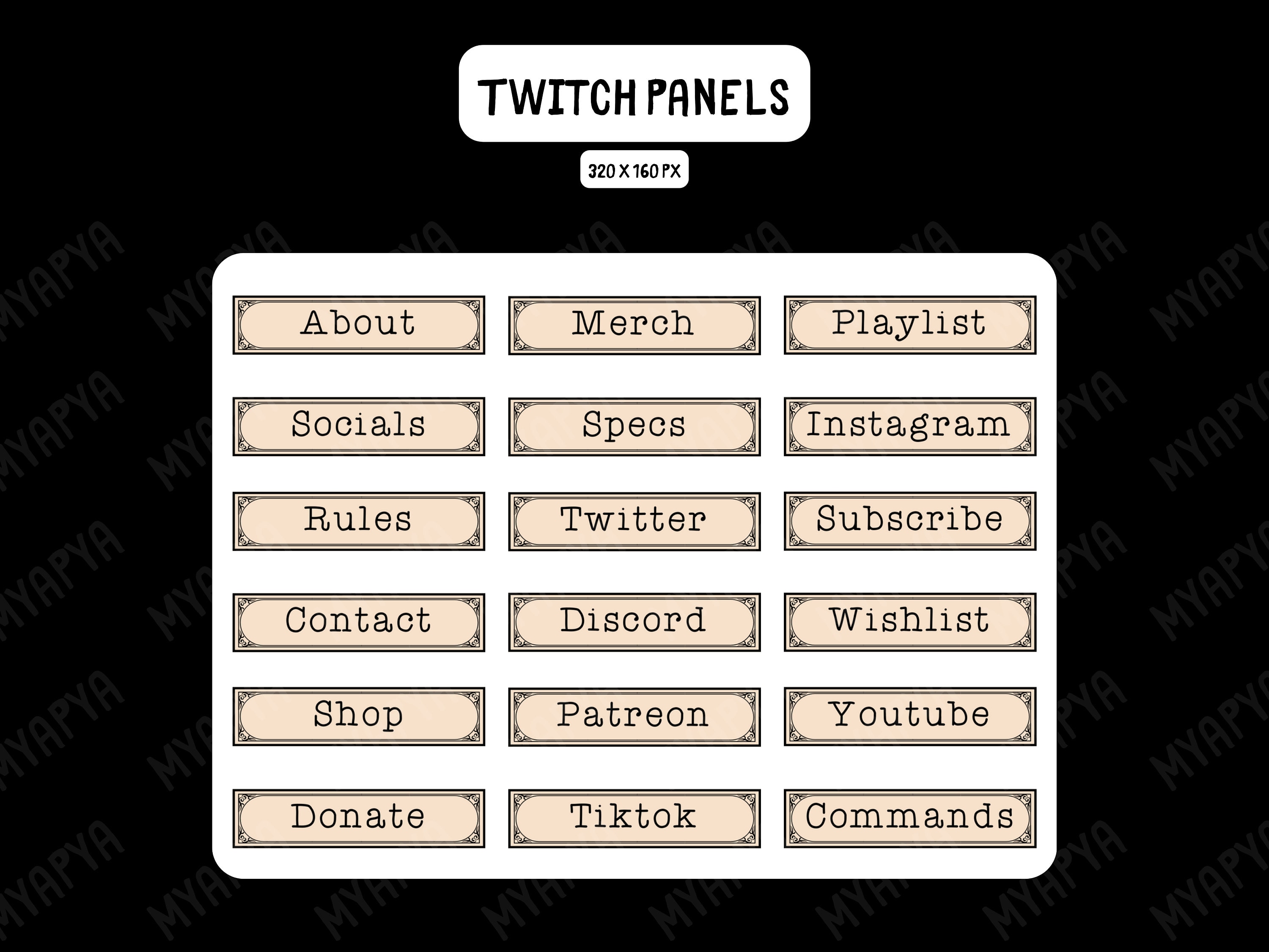 Dark Academia Animated Twitch Scene Overlay Package, Aesthetic Setup ...