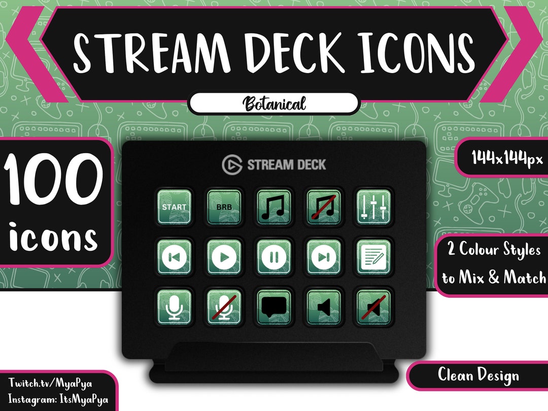 Stream Deck Icons Set + Screensavers. 100 Gradient Icon Pack for Elgato ...