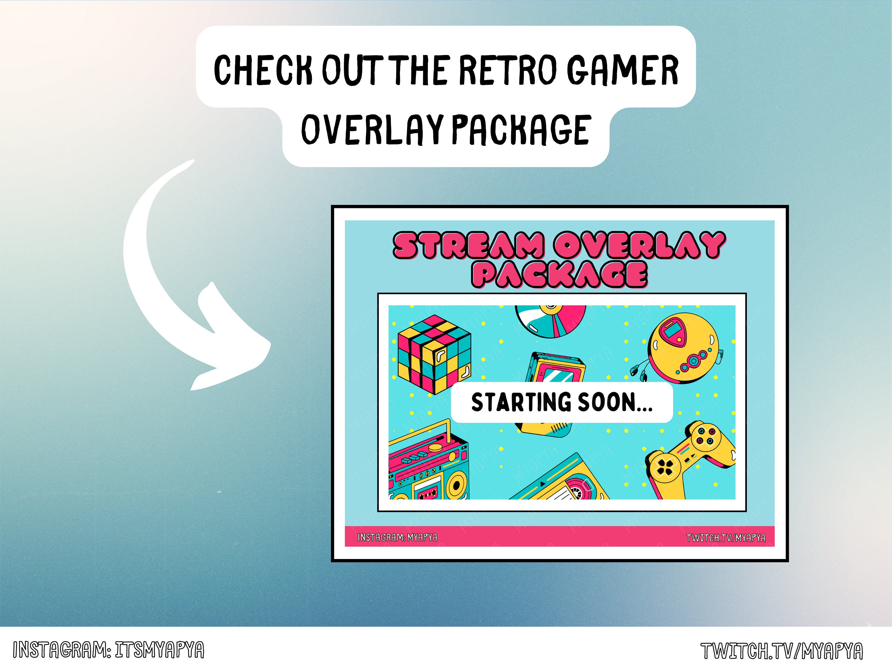 Swipe Animated Stinger Transition for Twitch | Blue | Pink | Scene ...