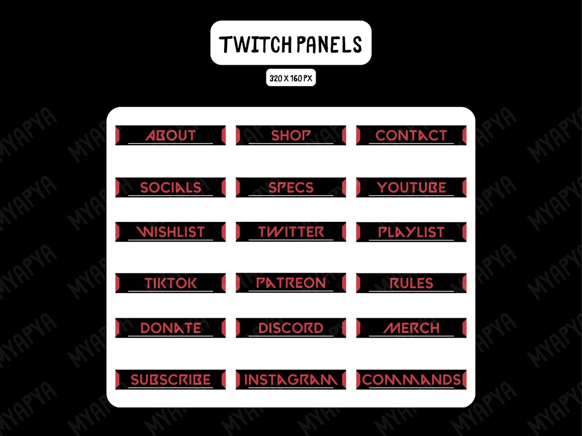 FPS Shooter Red Gamer Animated Scene Overlay Package for Twitch ...