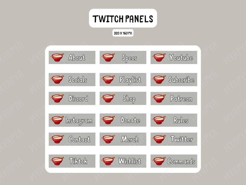 Ramen Shop Animated Scene Overlay Package for Twitch, Aesthetic Setup ...