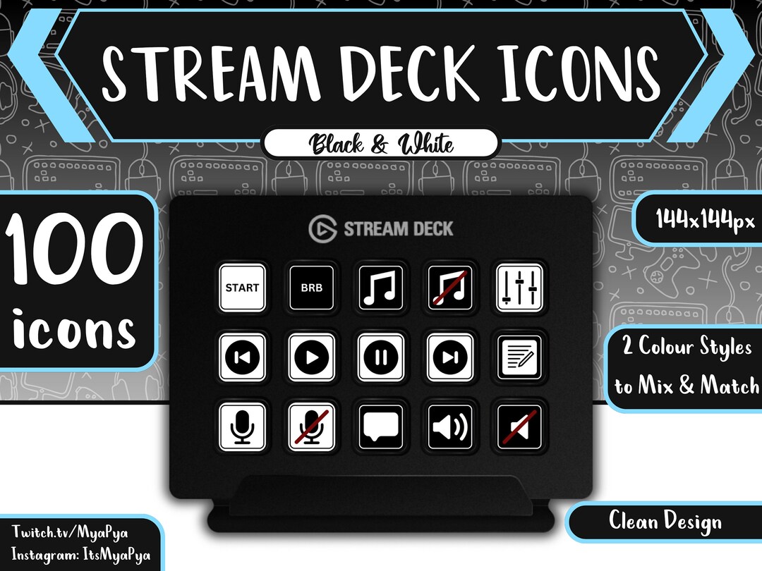 Stream Deck Icons Set + Screensavers. 100 Gradient Icon Pack for Elgato ...