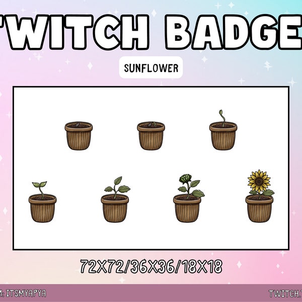 Cute Sunflower Emote - Etsy