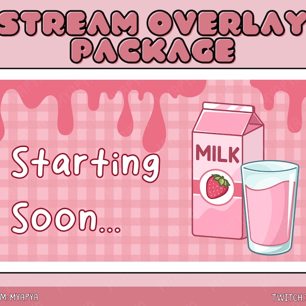 Strawberry Webcam Overlay - Etsy