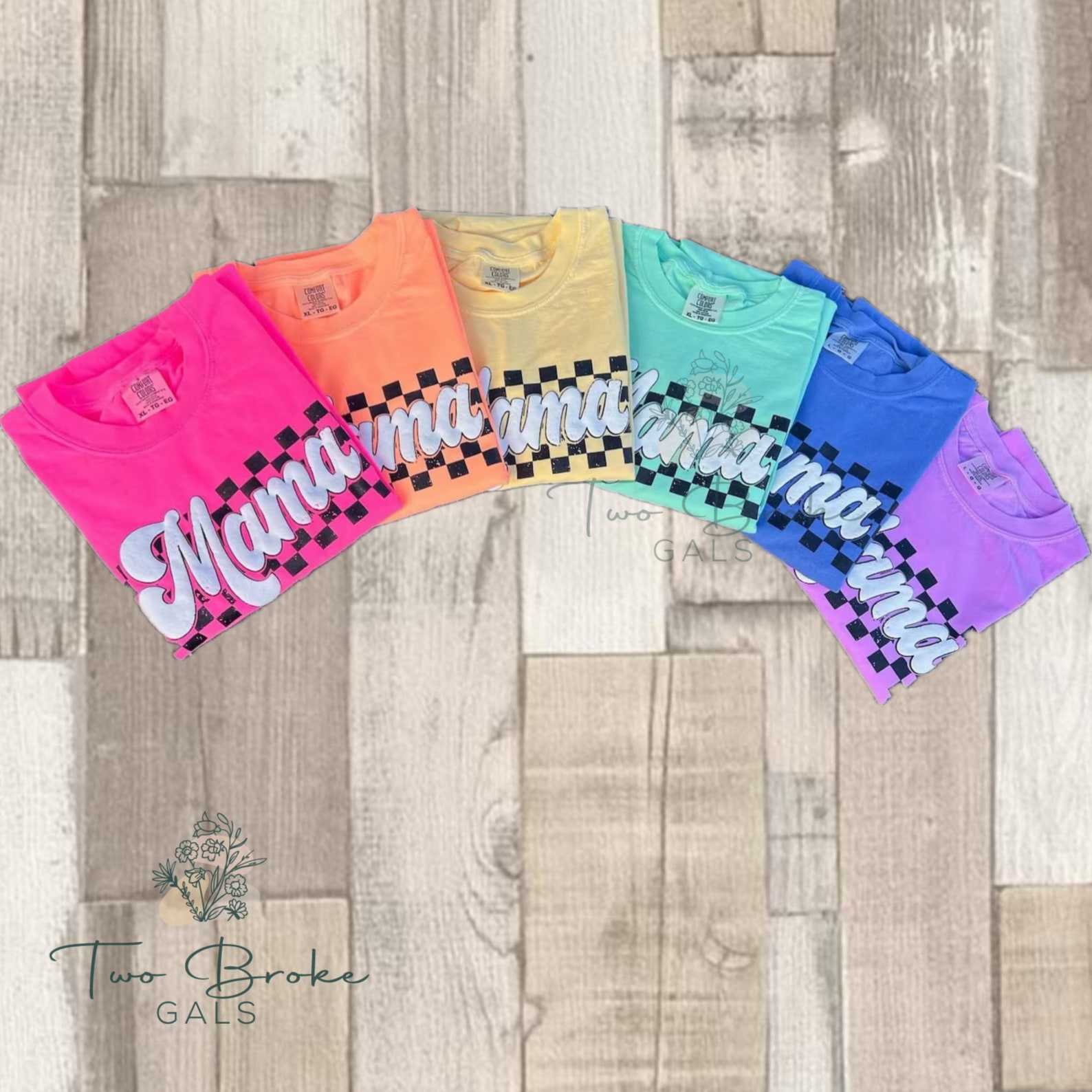Retro Mama Puff Comfort Colors Tshirt MAMA Shirt Puff Print ...