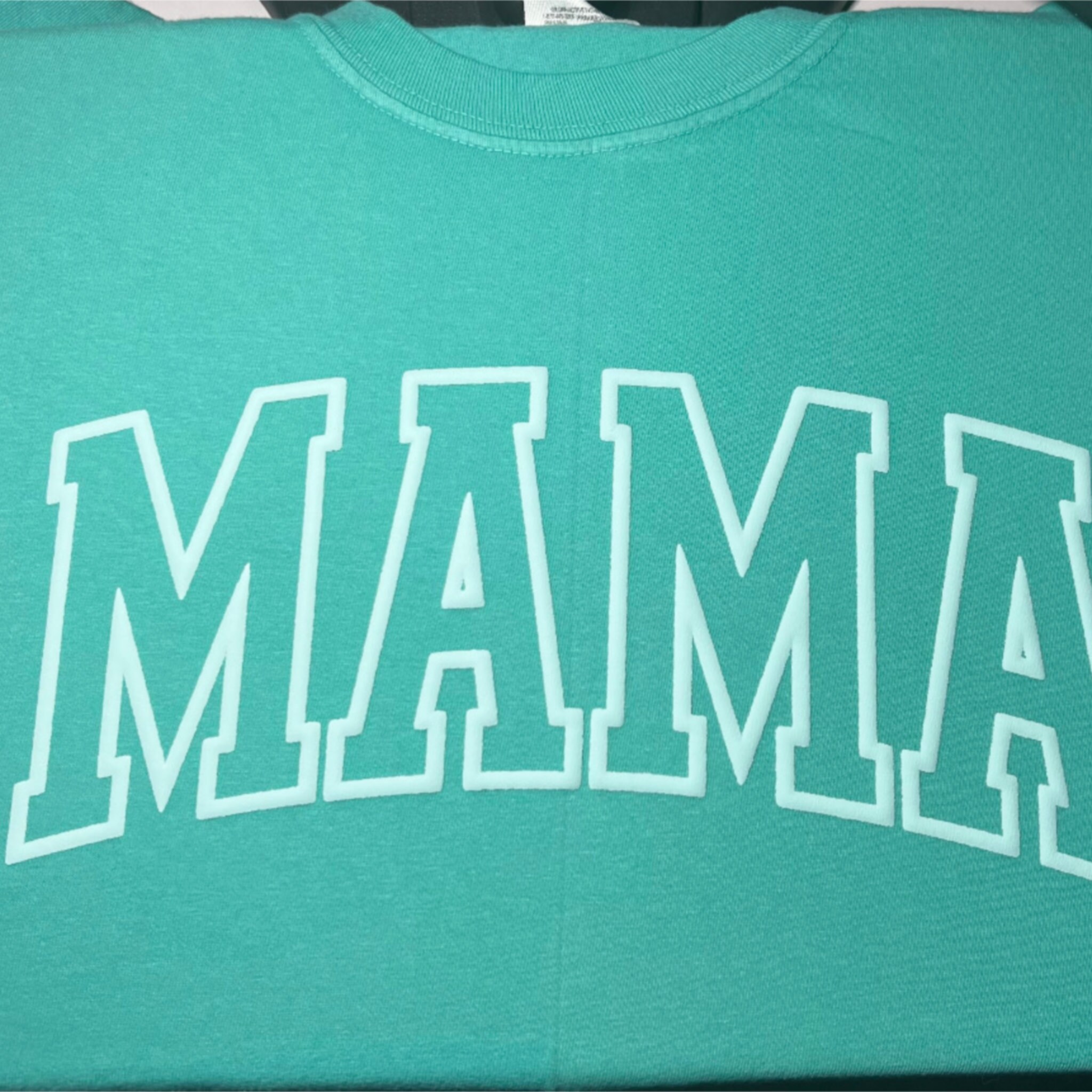 MAMA Puff Vinyl Comfort Colors T-shirt Neon Comfort Colors Tee Mama ...