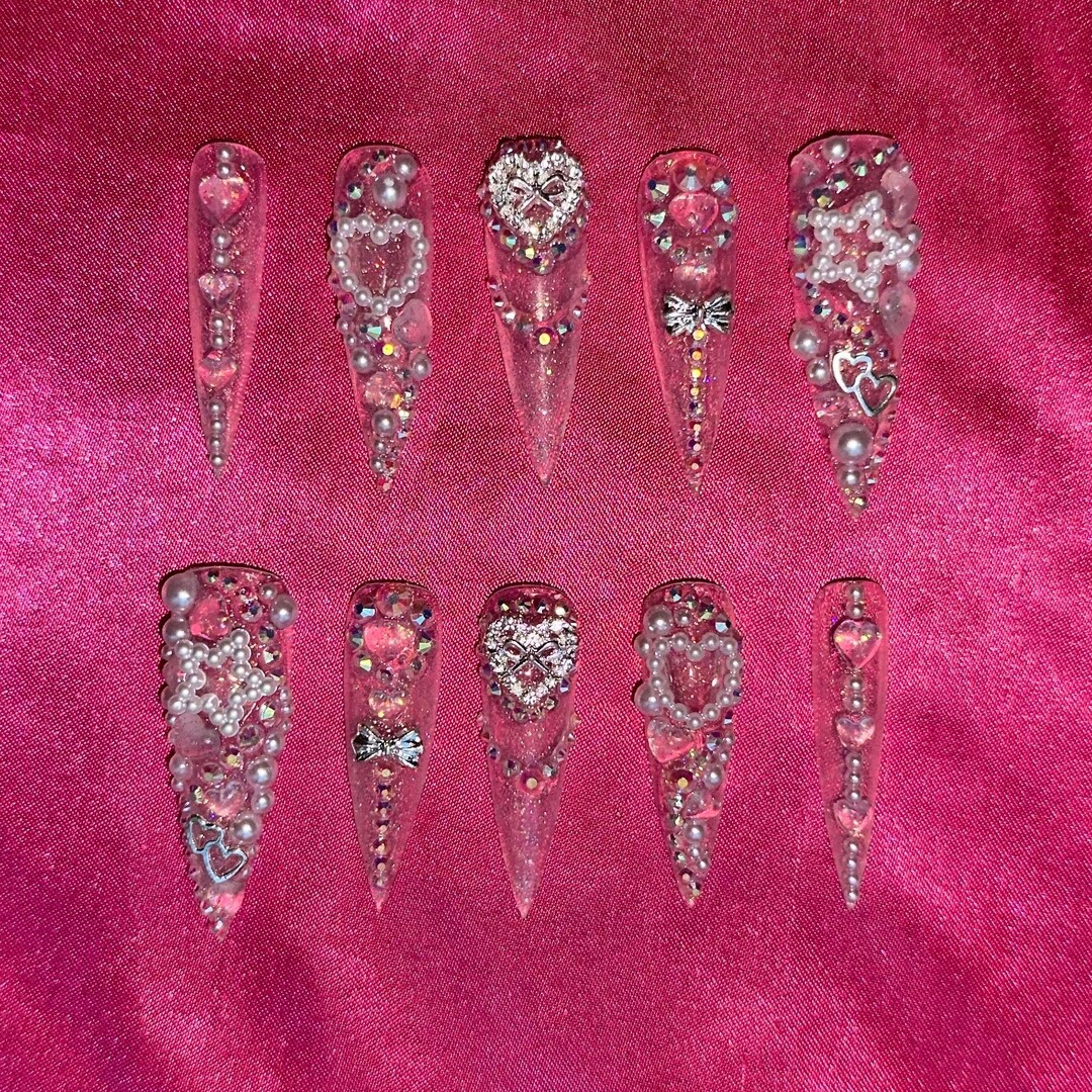 Long Stiletto Nails: DRAMA QUEEN - Etsy