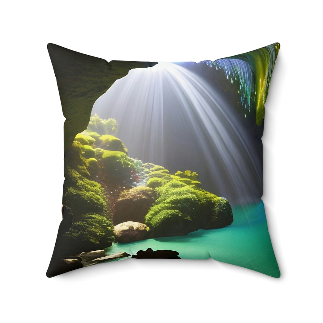 Magical Fantasy Fairy Cave Spun Polyester Square Pillow - Etsy