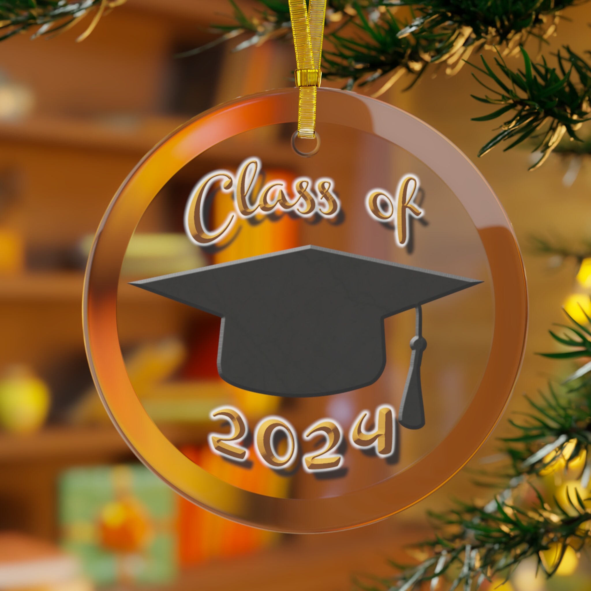 Class of 2024 Graduation Grad Gift High School College Keepsake Glass ...
