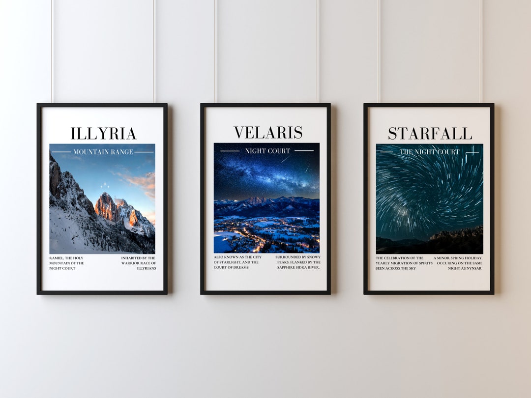 ACOTAR Wall Art Bundle, Official SJM Merch, A Court of Thorns and Roses ...