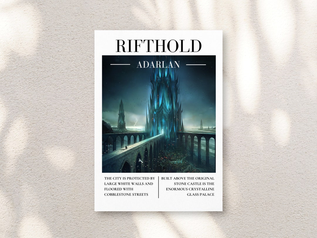 Throne of Glass Wall Art, Rifthold, Adarland, Wingleader, SJM Wall Art ...