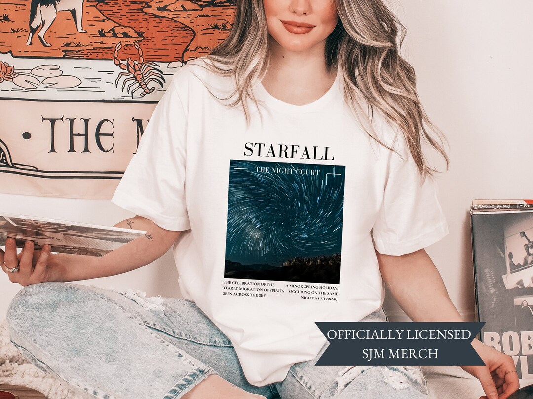 Starfall Shirt, Official SJM Merch, Court of Dreams, Velaris, City of ...