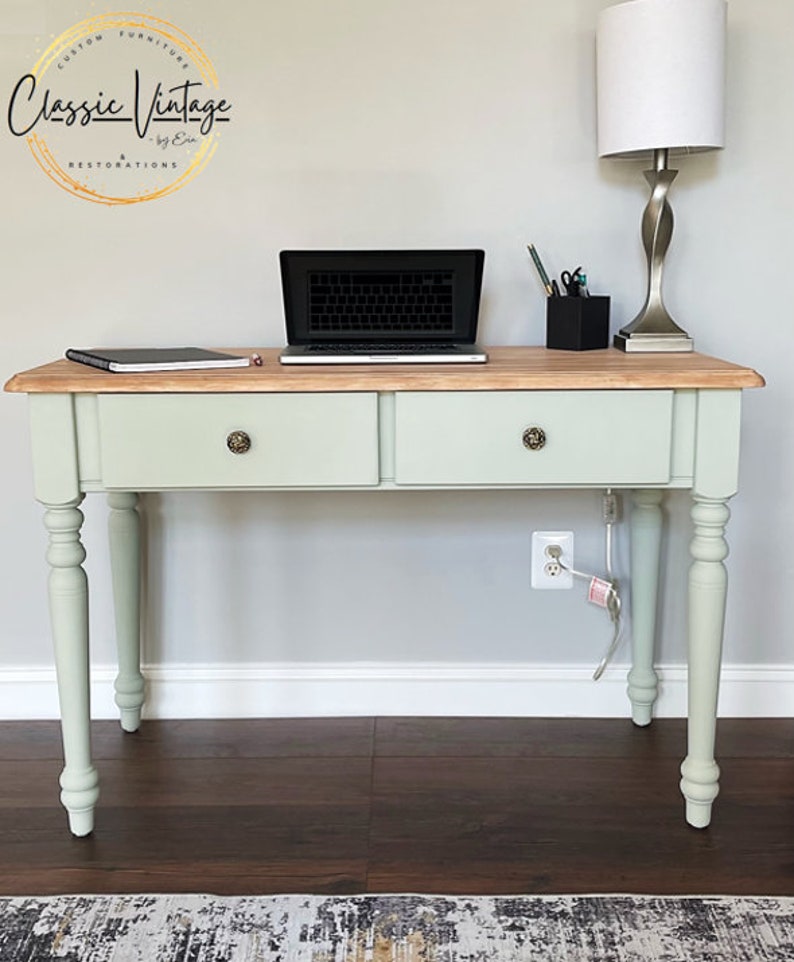 SAMPLE - Rectangular 2-drawer Writing Desk/vanity/console Table ***SOLD ...
