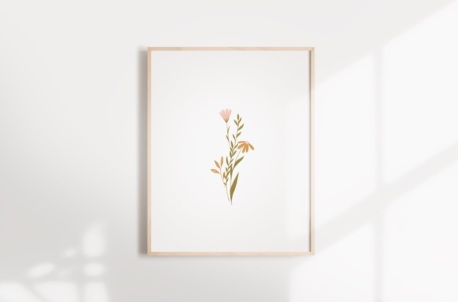 Digital Art Floral Stem Illustration Black and White || DIGITAL ...