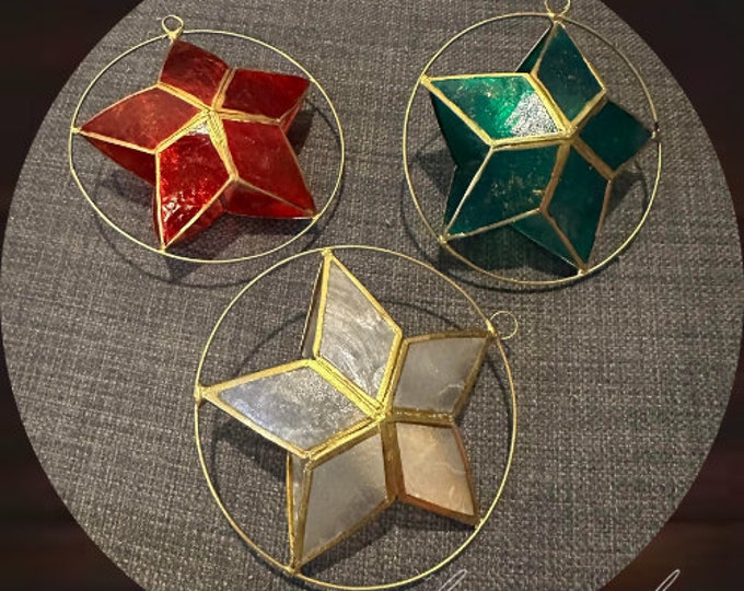 Capiz Star Ornaments - Etsy