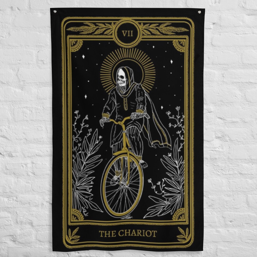 VII the Chariot Tarot Card Flags Wall Hangings Home Decor - Etsy