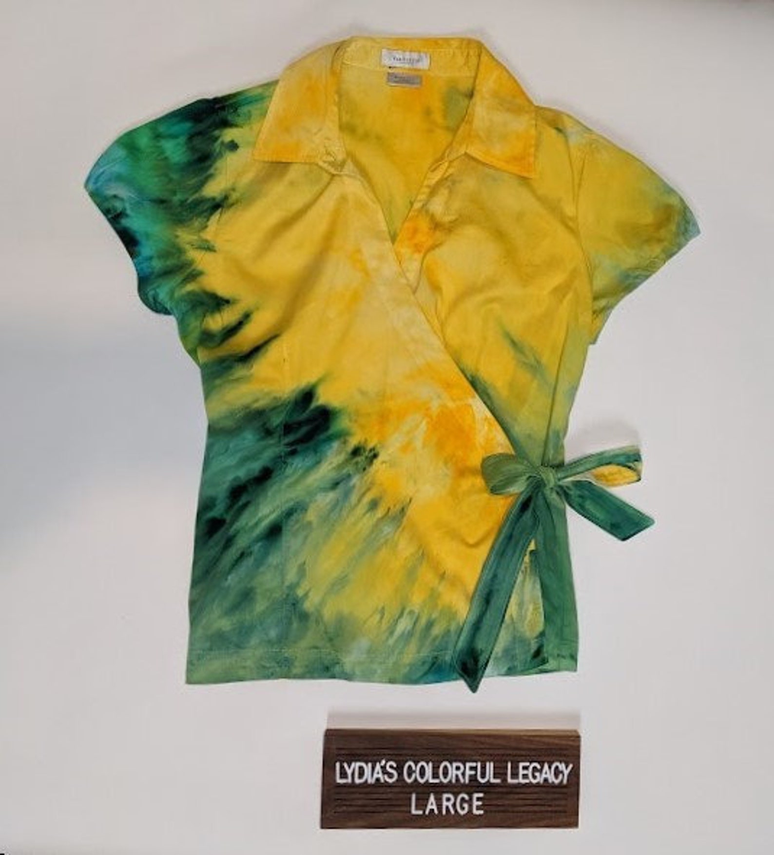 Sunflower Inspired Vibrant Wrap Top - Etsy