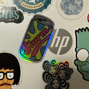 Futurama Slurm Can Holographic Sticker Waterproof - Etsy