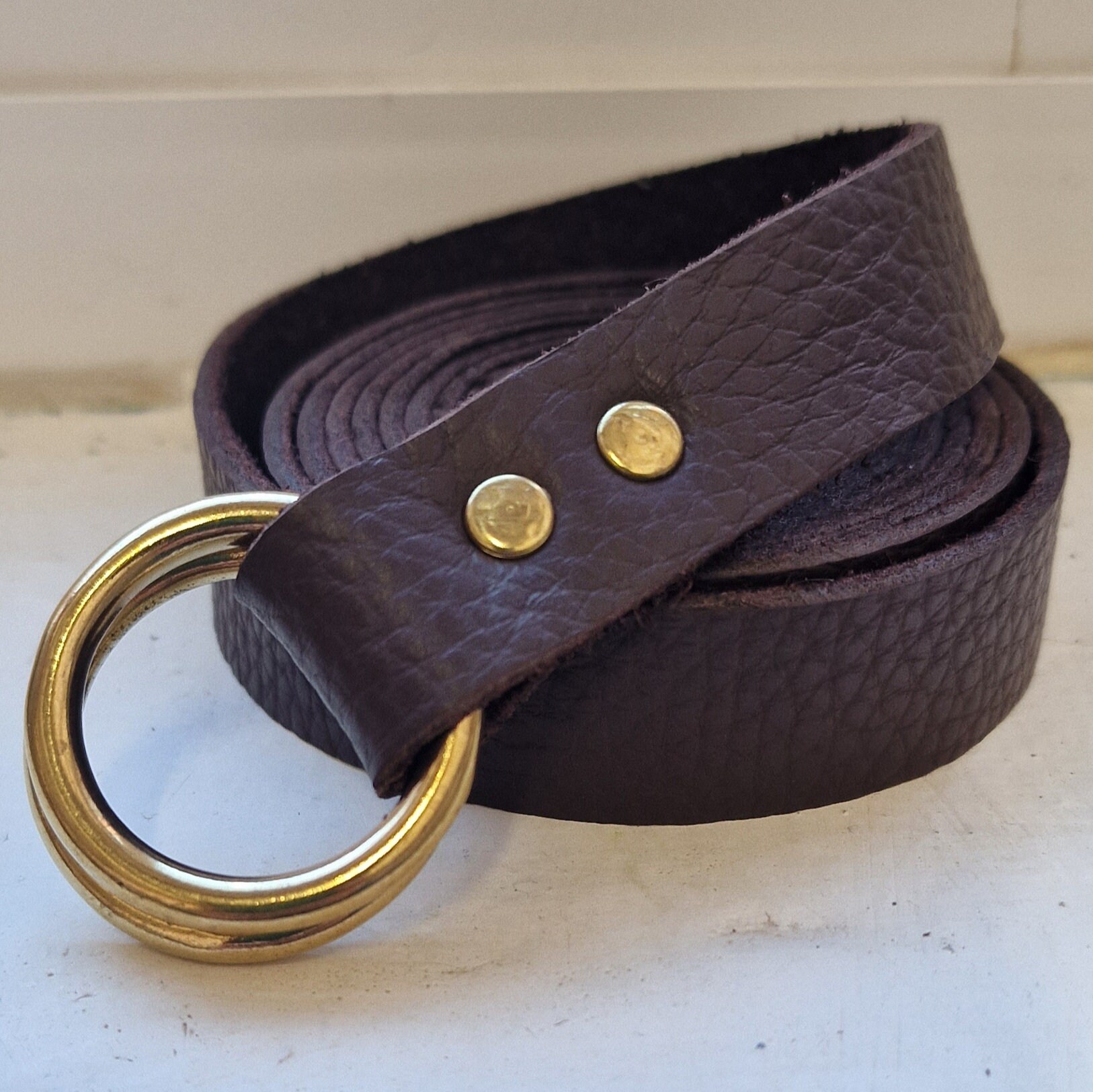 Real Leather Fantasy/medieval Style Belt in Chocolate Brown - Etsy Ireland