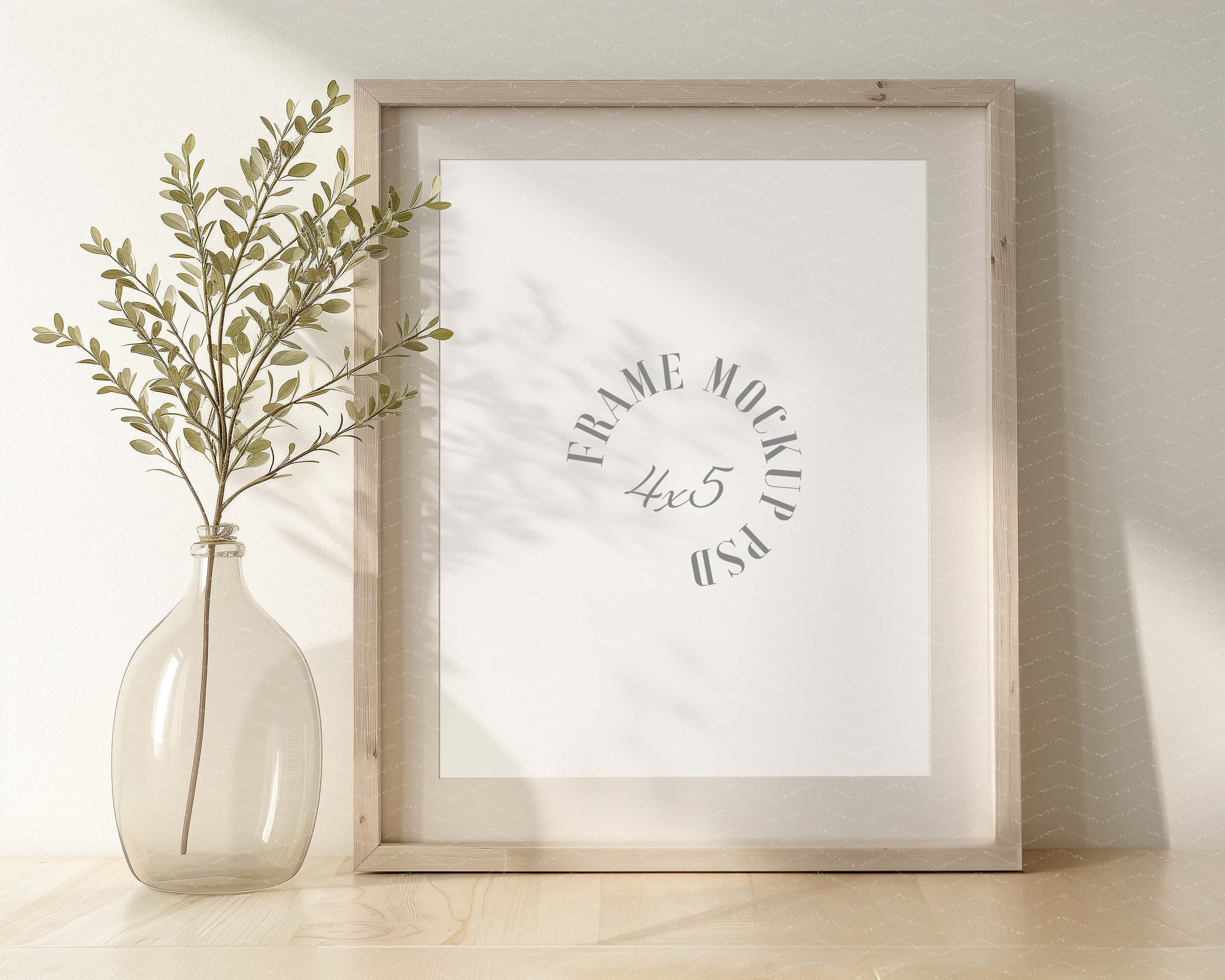 Frame Mockup, 4x5 Ratio Poster Display for Nursery Art Prints - Etsy