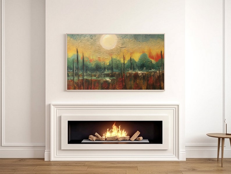 16x9 Frame TV Mockup PSD Beige Horizontal Frame TV Landscape - Etsy