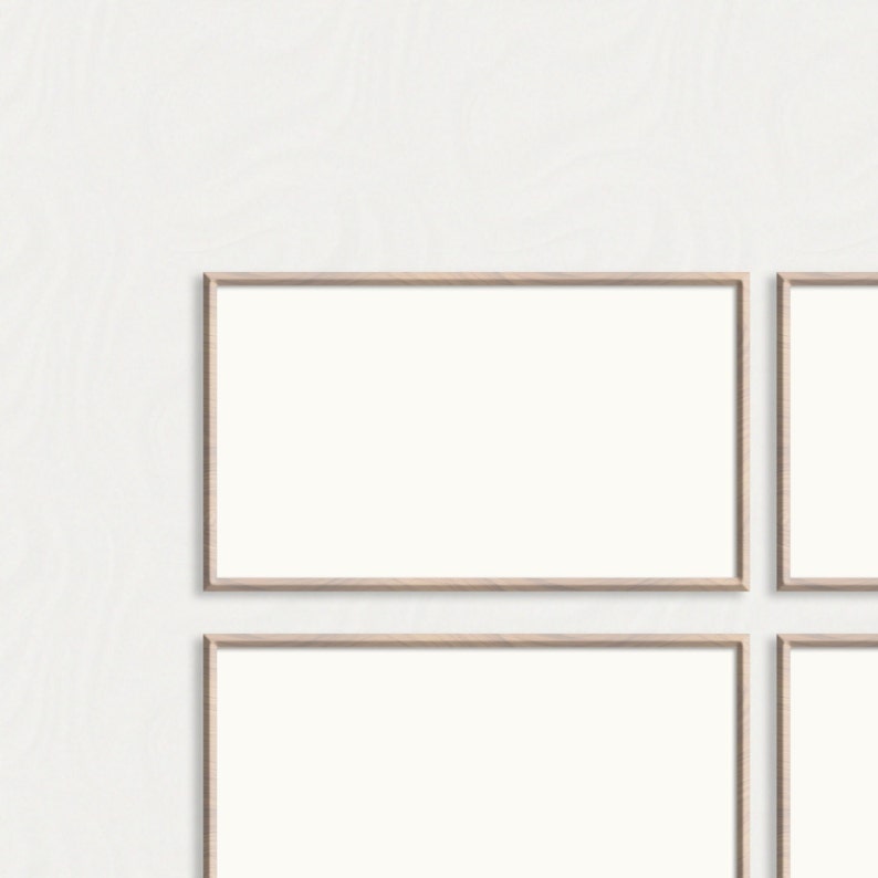 16x9 Frame TV Mockup Set PSD Set of 4 Beige Wooden Frame TV - Etsy