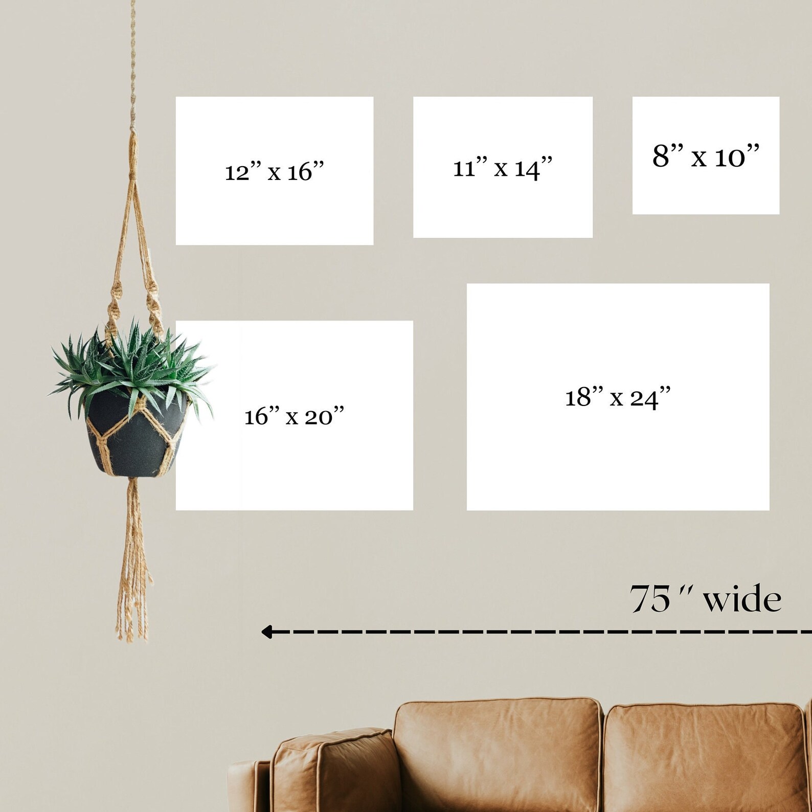 Wall Art Size Guide, Frame Display Size Guide, Poster Size Comparison ...