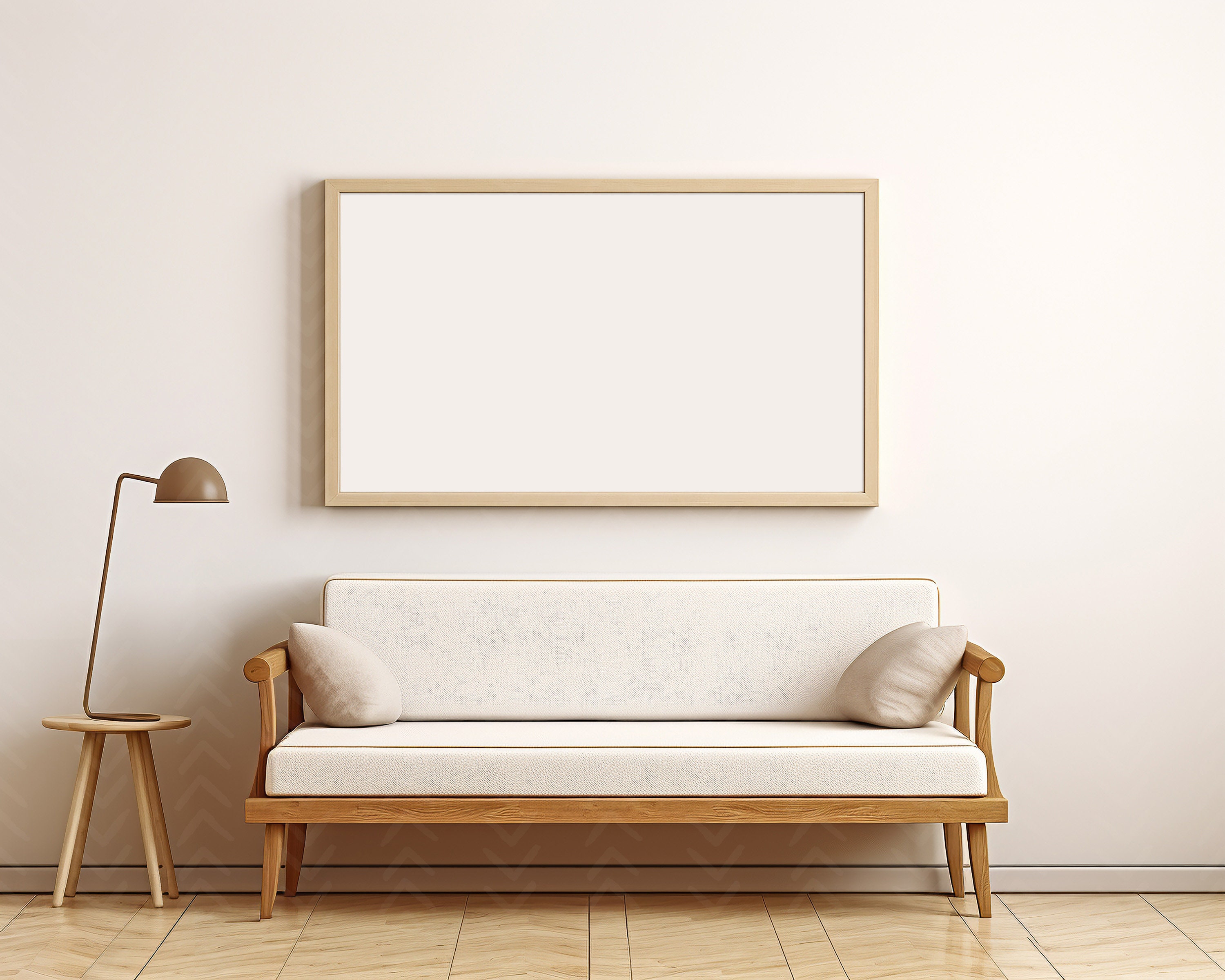 Wood Frame TV Mockup PSD 16x9 Horizontal TV Frame Mockup - Etsy