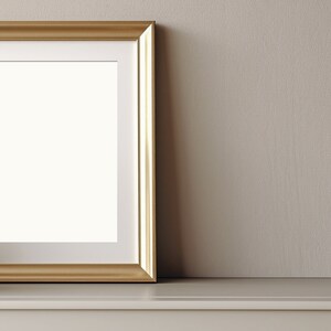 Bronze Gold Frame Mockup PSD, for 4x5 Ratio Vertical Wall Art, Vertical ...