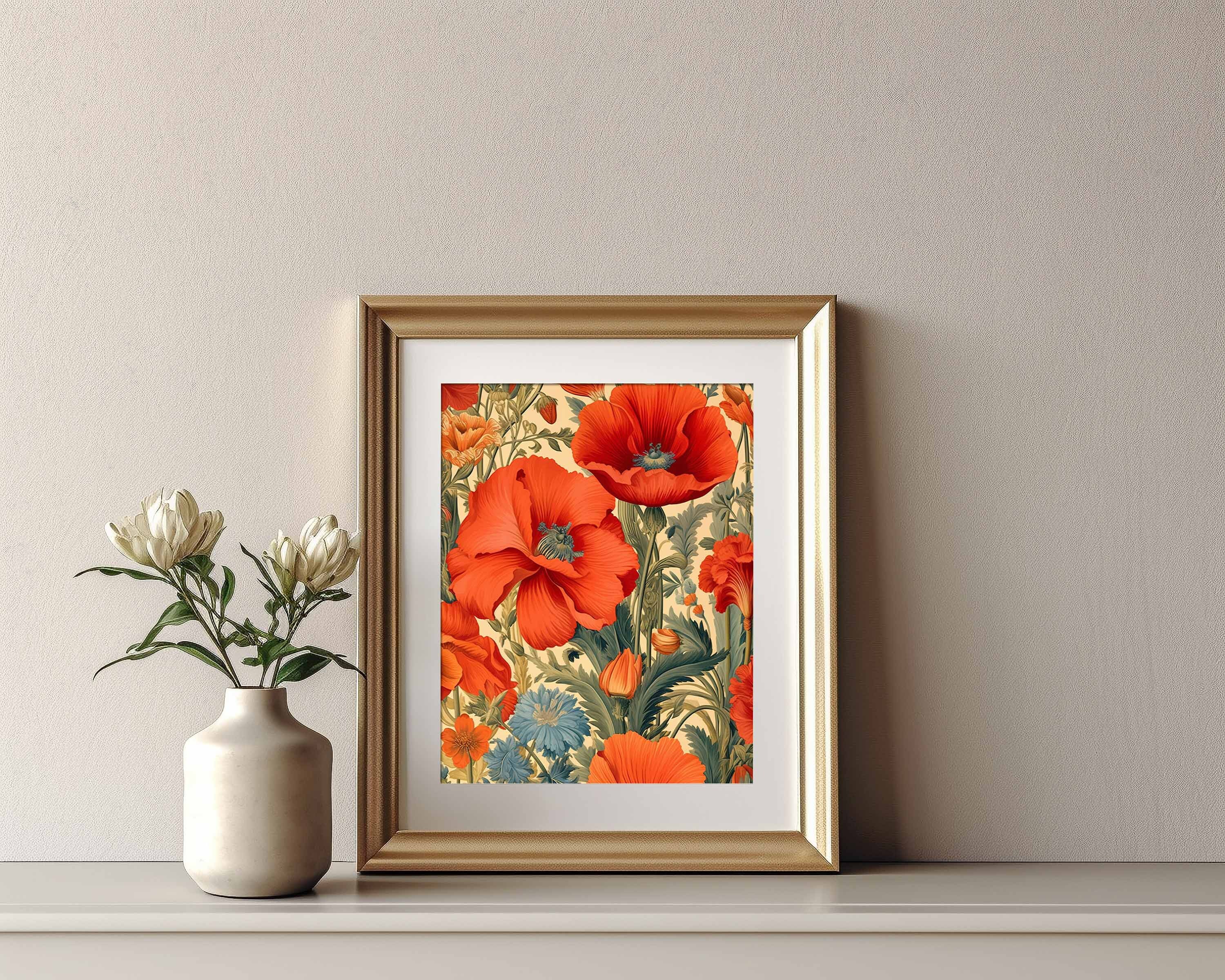 Bronze Gold Frame Mockup PSD, for 4x5 Ratio Vertical Wall Art, Vertical ...