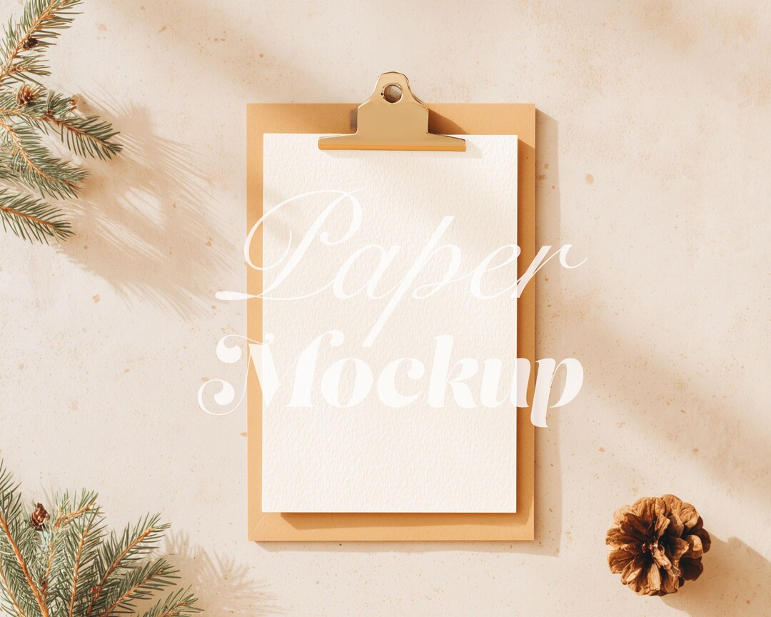 Paper Stationery Mockup, 2x3 Card Mockup, PSD Template for Printable ...