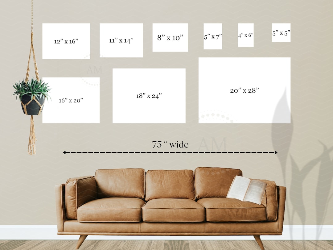 Wall Art Size Guide, Frame Display Size Guide, Poster Size Comparison ...