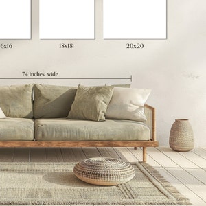 Square Wall Art Size Guide Mockup, Square Print Sizes Guide, Smart ...