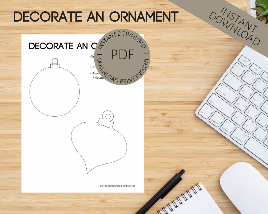 Christmas Printable Ornaments for Kids Printable Christmas Decorations ...