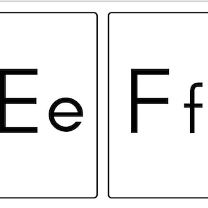 Montessori Letter Flashcards , ABC Cards for Toddler , Alphabet ...