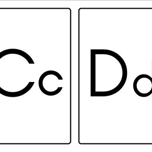 Montessori Letter Flashcards , ABC Cards for Toddler , Alphabet ...