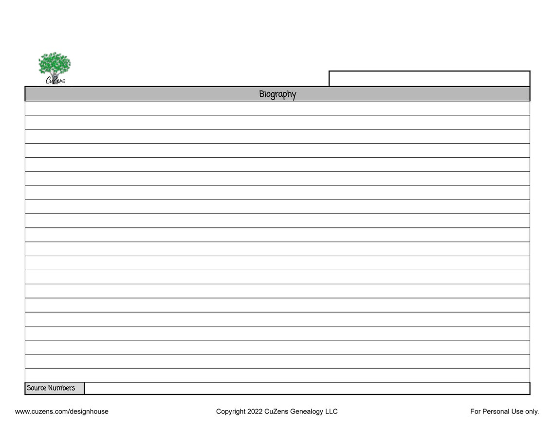 Handwritten Note-taking for Family Group Sheets Stack Genealogy ...