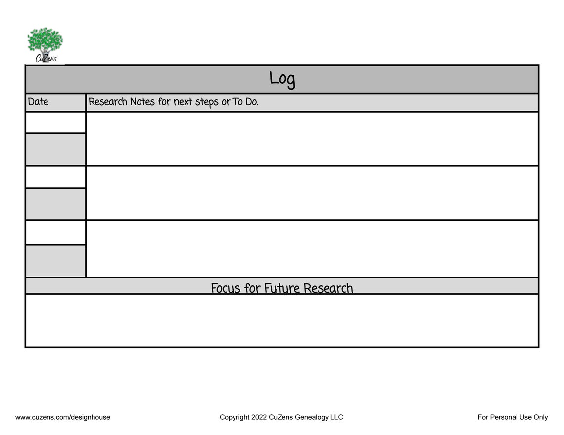 Handwritten Note-taking for Family Group Sheets Stack Genealogy ...