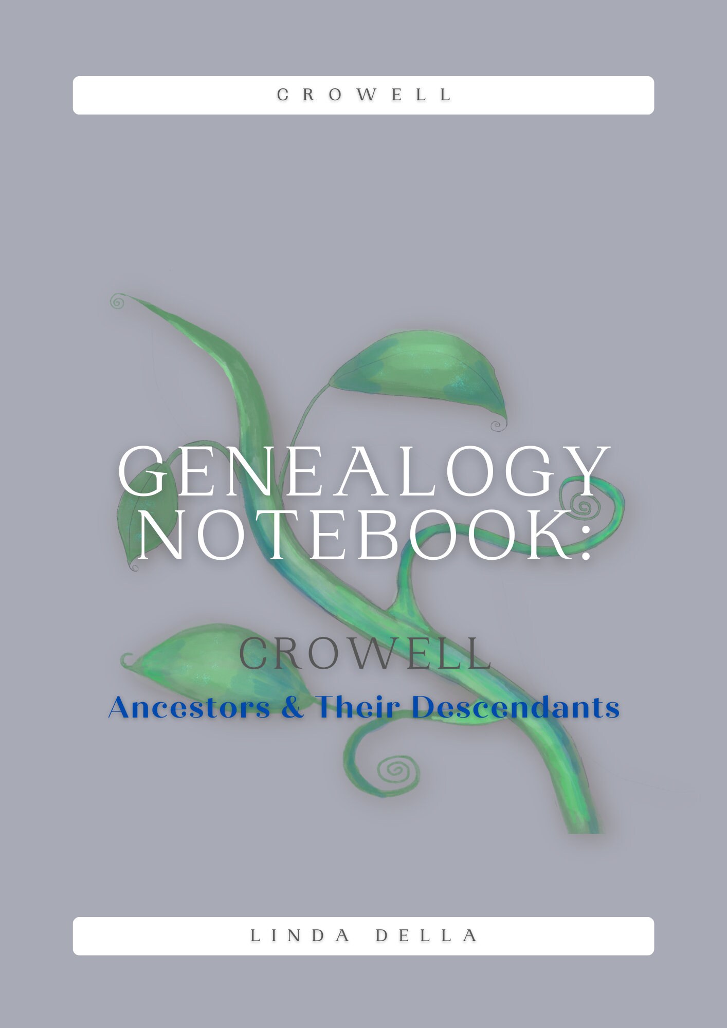 Genealogy Notebook Ancestors Descendants Editable Canva Template Family ...