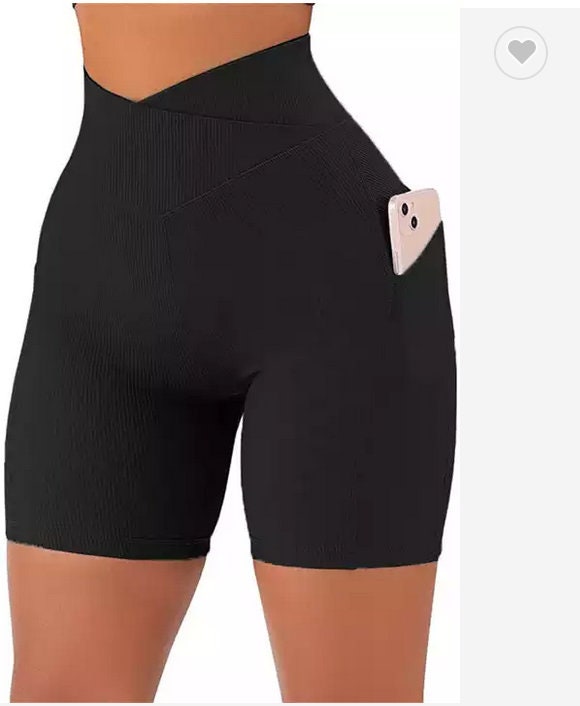Tummy Control High Waist Butt Lifting Side Pocket Shorts - Etsy