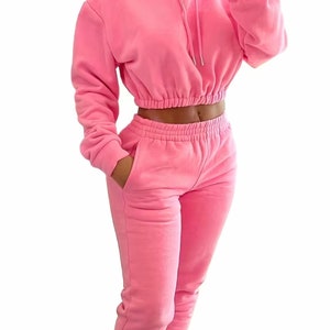 Soft Warmer Two Piece Sweatpants With Hoodie - Etsy