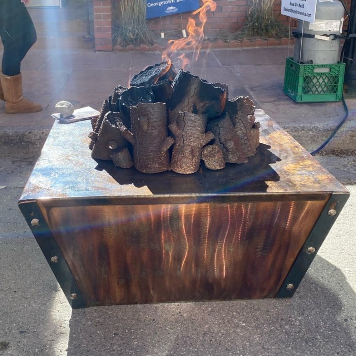 Beautiful Hand Made Fire Pit - Etsy