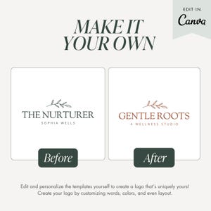 Customizable Logo Template Set for Canva – Instant Access, Editable ...